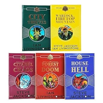 Fighting Fantasy RPG Books 1-5 Collection Set ( The Warlock of Firetop ...