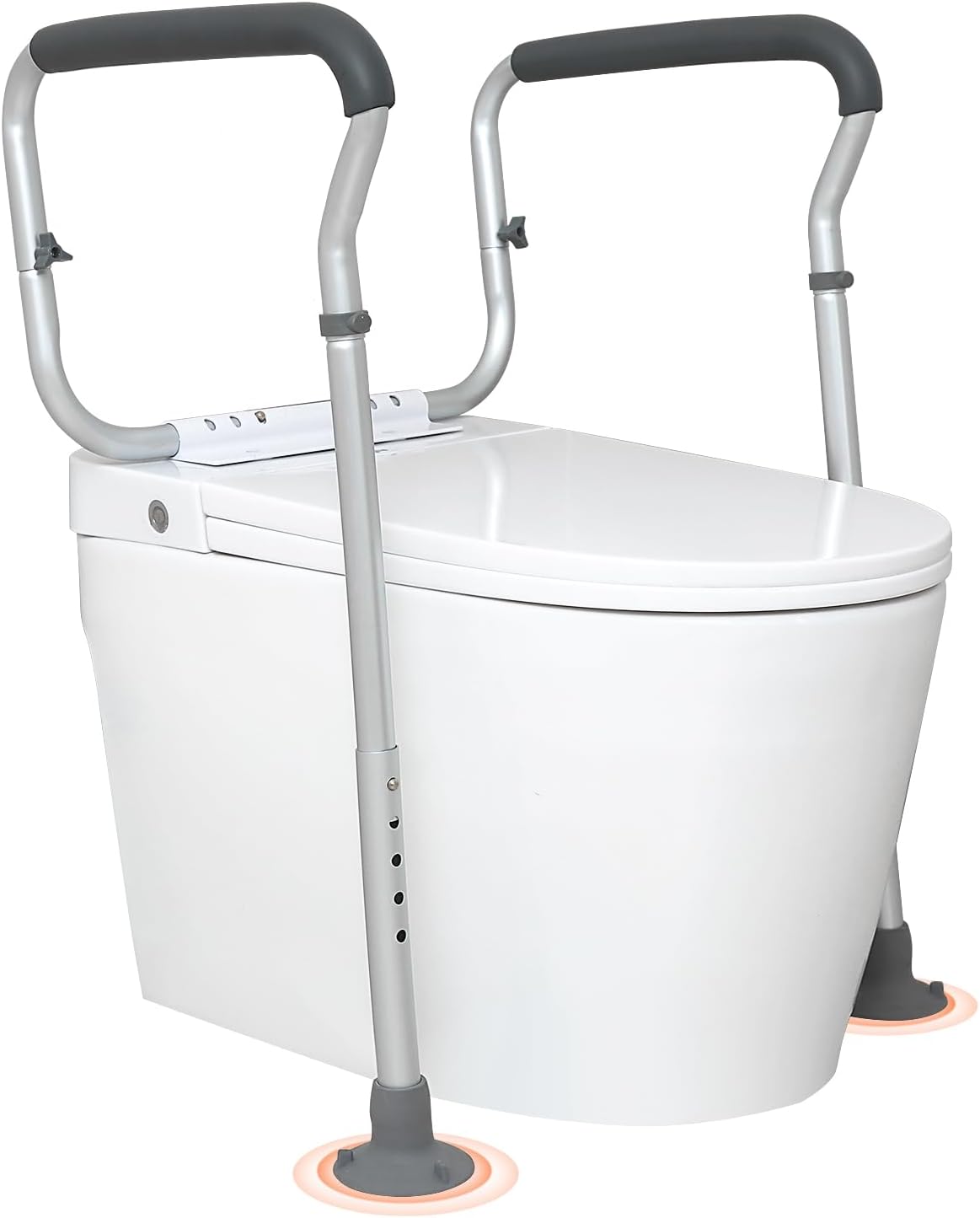 VEVOR Toilet Safety Rail, Bathroom Toilet Seat Frame, Adjustable Width ...