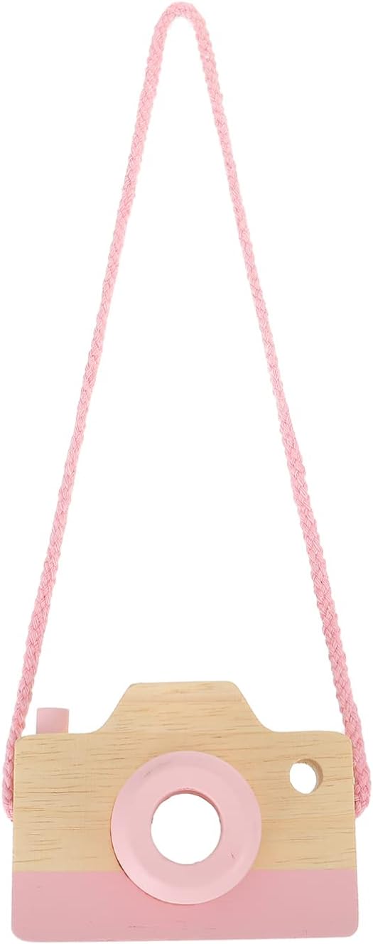 SOIMISS Mini Camera Toy Wood Hanging Camera Toy Multi- prisms ...