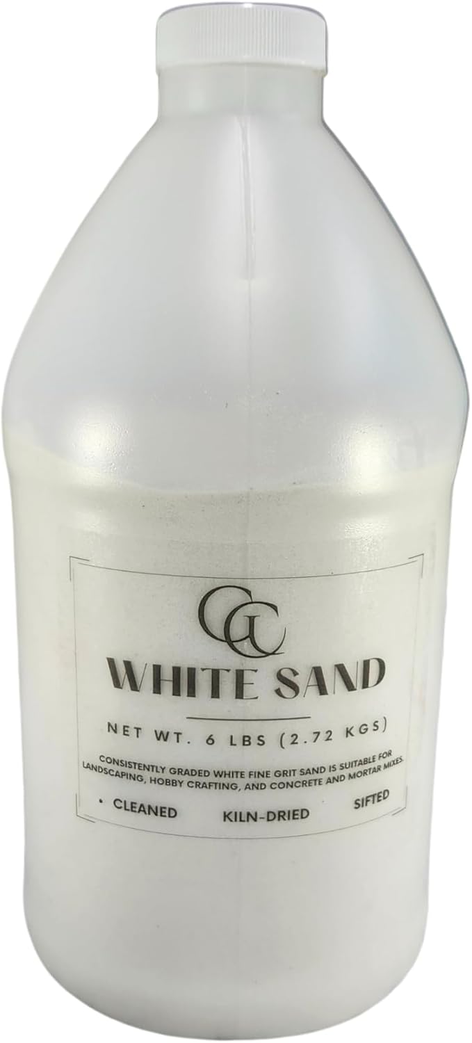 Amazon.com: White Sand, 6 Pound, 80-100 mesh, Fine Sand for Zen Garden ...