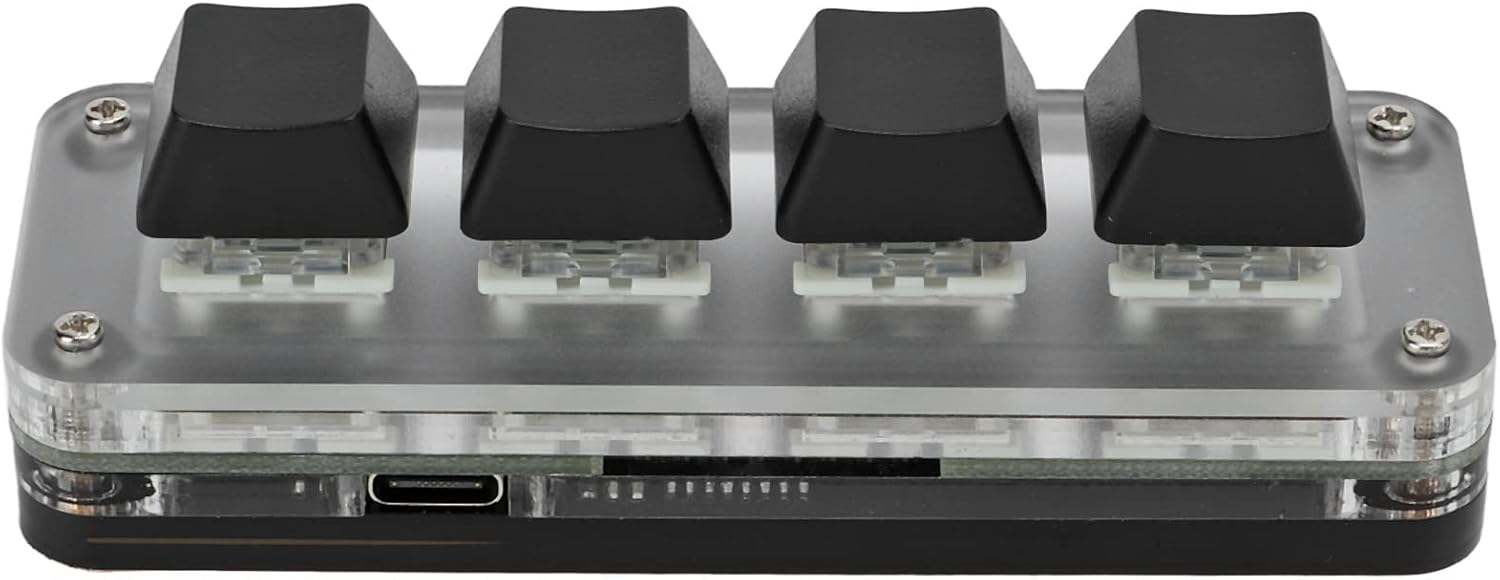 Cuifati Mini 4 Keys Keyboard RGB Macro Programming Pad Keyboard Fully ...