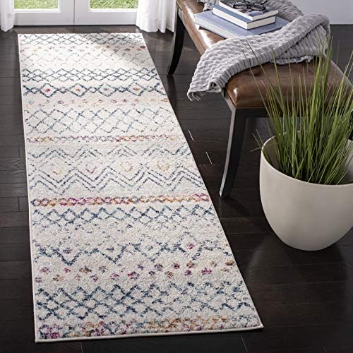 Amazon.com: Safavieh Madison Collection Runner Rug - 2'2" x 12', Grey ...
