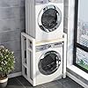 Amazon.com: HOLMZCED Stackable Washer Dryer Standing Rack Shelf, Steel ...