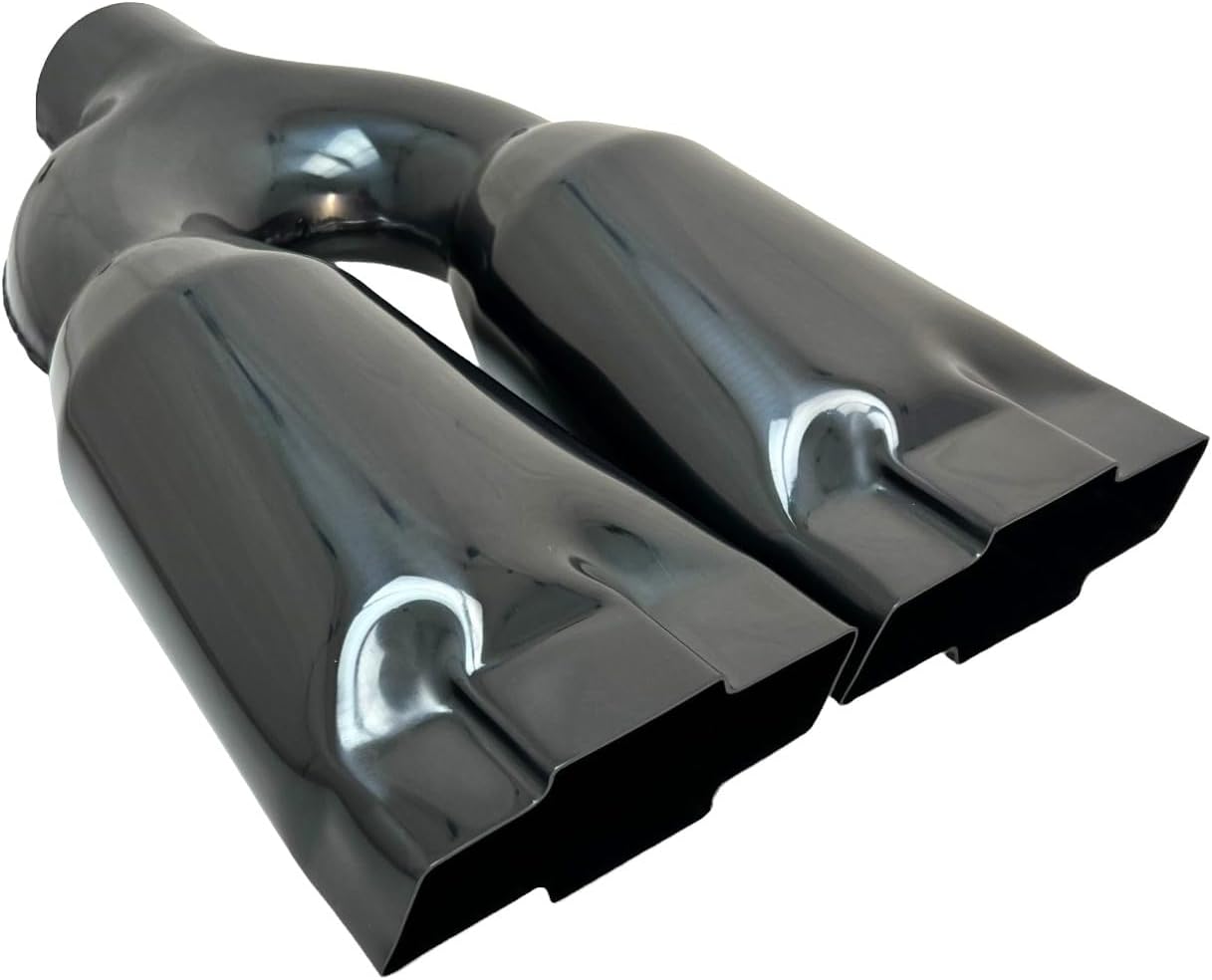 Amazon.com: Exhaust Tip 2.25" Inlet 4.75" Outlet 13.75" Long Black ...
