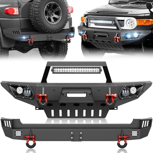 Amazon.com: YZONA for FJ Cruiser Front and Rear Bumpers Compatible with ...