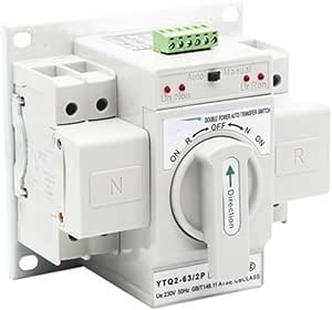 Double power automatic transfer switch LW2R LW3R LW4R 2P 3P 4P AC230V 400V 63A Uninterruptible ...