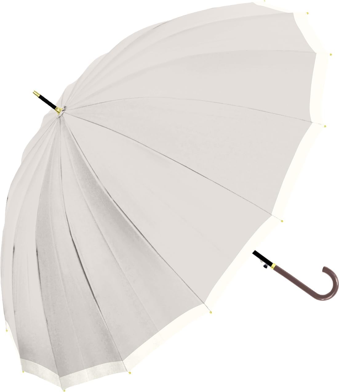 Amazon.co.jp: 【中谷】 Natural Basic 婦人 長傘 ジャンプ 16本骨 桜 舞姫 ボルドー 55cm : ファッション