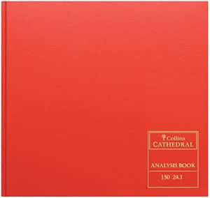 Collins Debden Ltd 061365 150 Series Cathedral Analysis Book, 24 Cash ...