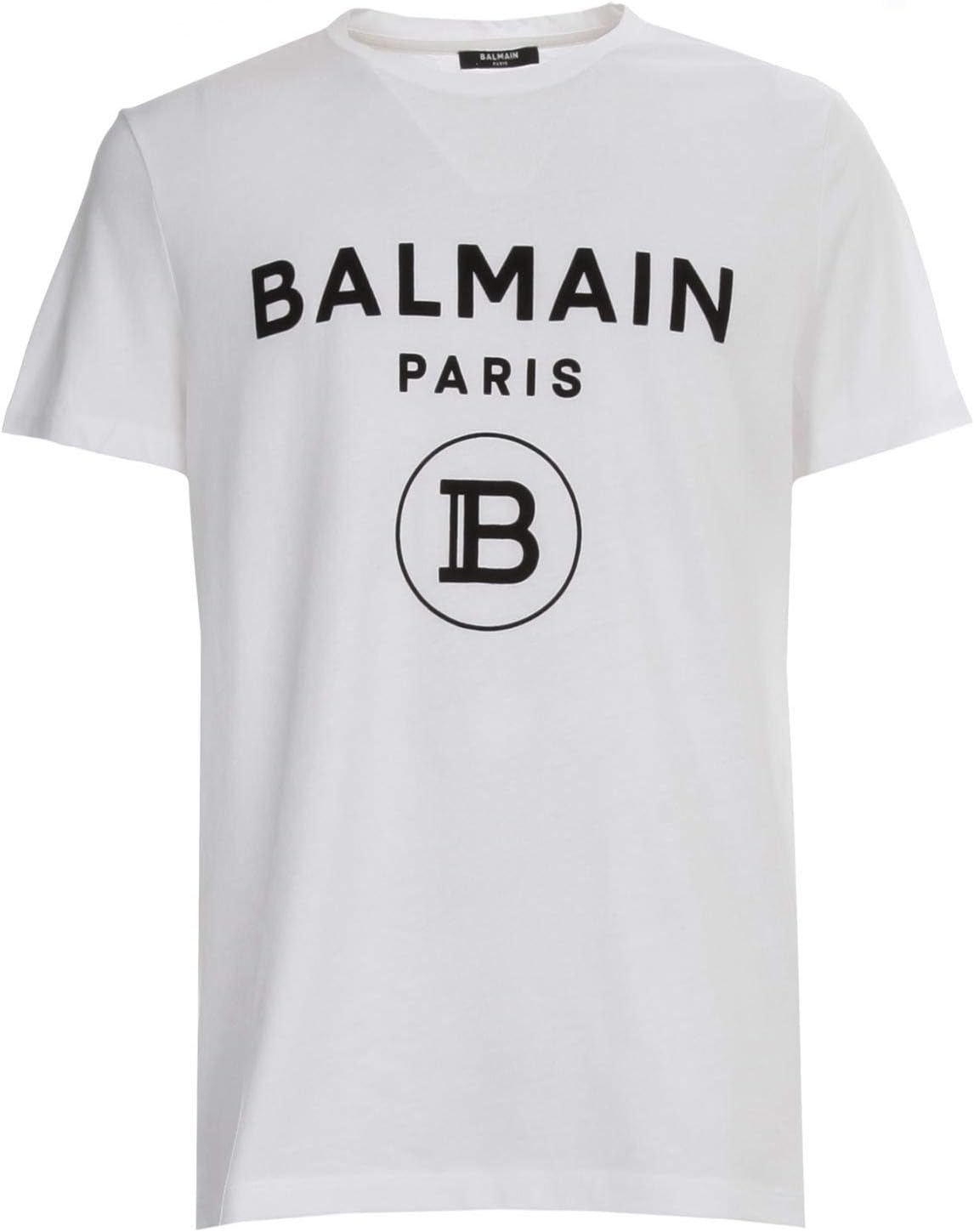 Luxury Fashion | Balmain Men TH01601I232GAB White Cotton T-shirt ...