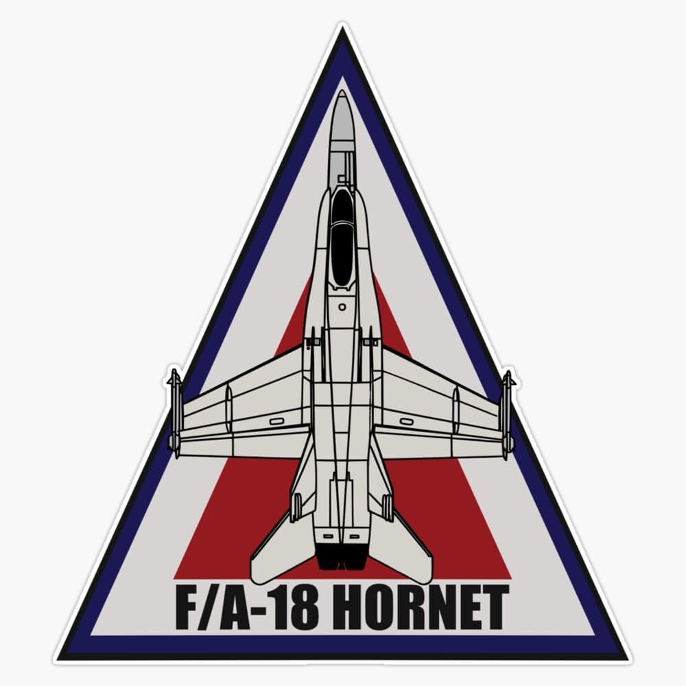 Amazon.com - F/A-18 Hornet Patch Window Bumper Sticker Decal 5"