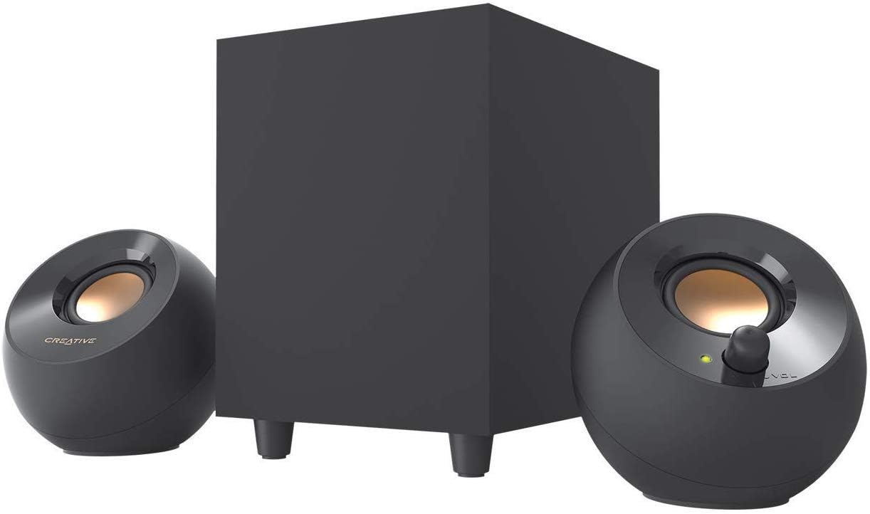 CREATIVE Pebble Modern 2.0 USB-powered Desktop Speaker System, black ...