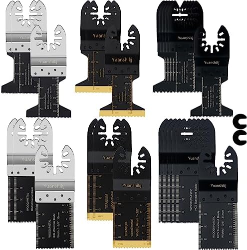 Yuanshikj 24PCS Mix(Titanium+Bi-Metal) Metal Wood Plastics Universal ...