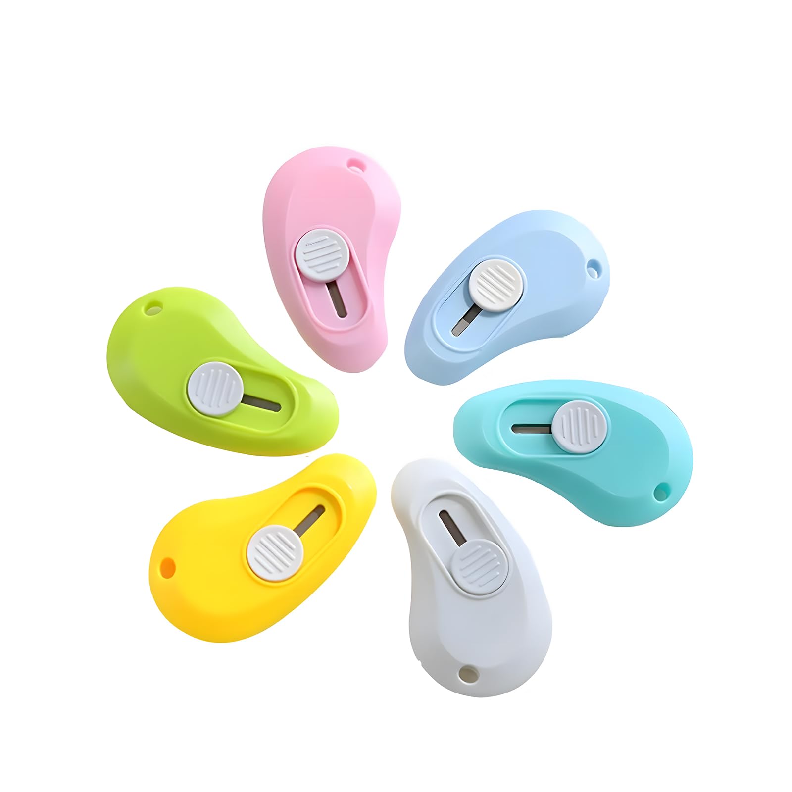 Mini Box Cutter Set, 6 Pack Small Utility Knives for Letter Opening ...