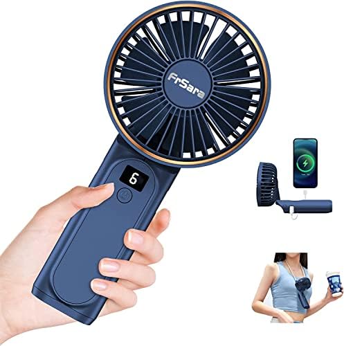 Handheld Fan, Portable Fan, 4000mAh USB Rechargeable Personal Fan, 180 ...