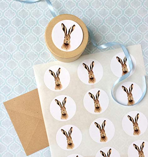 Hase Sticker A4 Bogen, 15 Stk. ca.5 cm Durchmesser, Häschen Aufkleber ...