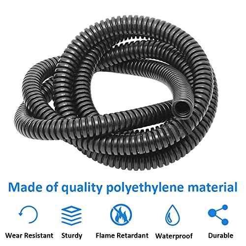 MOCNT Split Loom Wire Auto Split Loom Tubing Wire Conduit Polyethylene ...