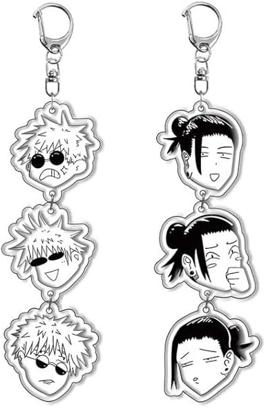 Amazon.com: BUBDIEMN Gojo Keychain Kaisen Cosplay Jujutsu Anime Geto ...