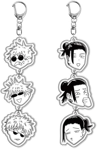 Amazon.com: BUBDIEMN Gojo Keychain Kaisen Cosplay Jujutsu Anime Geto ...