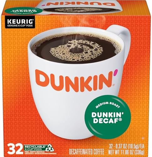 Amazon.com: Dunkin' Decaf Original Blend, 32 Keurig K-Cup Pods ...