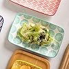 Amazon.com | Selamica Ceramic Rectangular Salad Plates Set of 4, Small ...