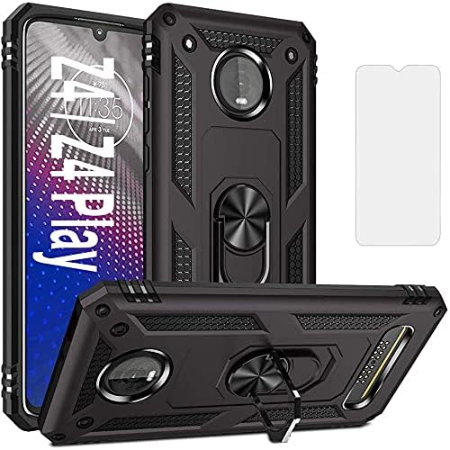 Amazon.com: Phone Case for Moto Z4 Cases with Tempered Glass Screen ...