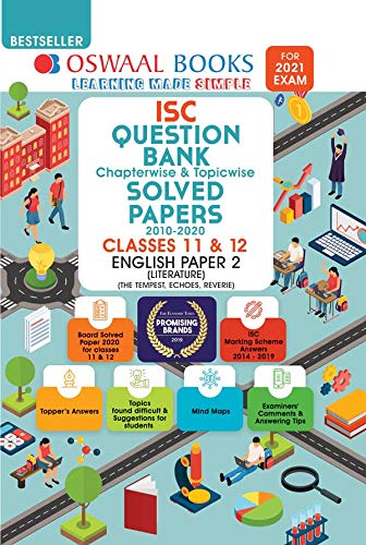 Amazon.in: Buy Oswaal ISC Question Bank Class 12 English Paper-2 ...