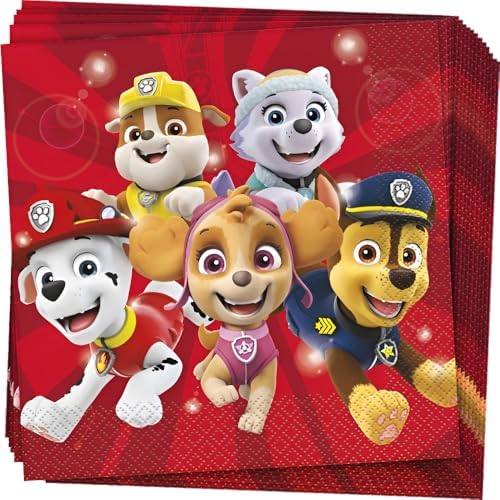 Amazon.com: Paw Patrol Adventures Beverage Paper Napkins - 5" x 5 ...