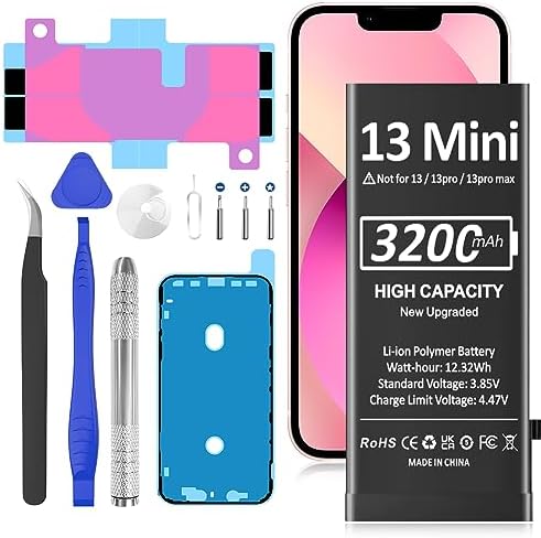 Amazon.com: SHENMZ Battery for iPhone 13 Mini,(2025 New Version ...