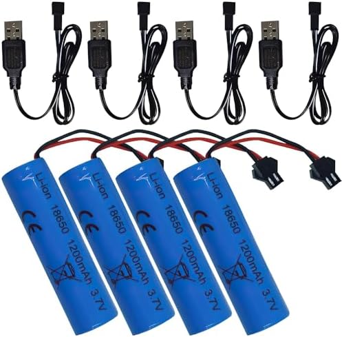 LUFEIS 3.7V Wiederaufladbare 800mAh Lithium Lonen Batterien,Li-ion Akku ...