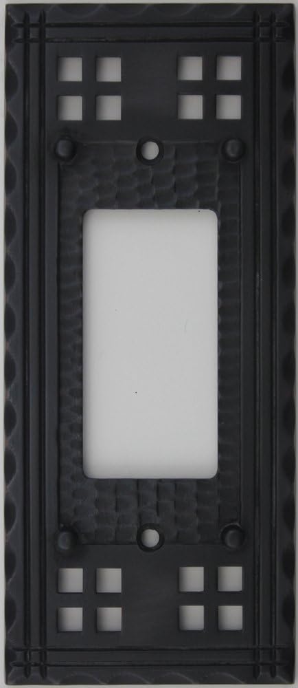 Arts & Crafts Mission Style Oil Rubbed Bronze 1 Gang Switch Plate - 1 ...