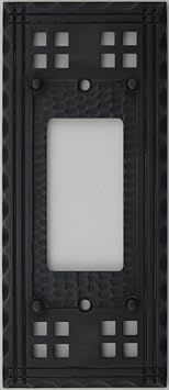 Arts & Crafts Mission Style Oil Rubbed Bronze 1 Gang Switch Plate - 1 ...
