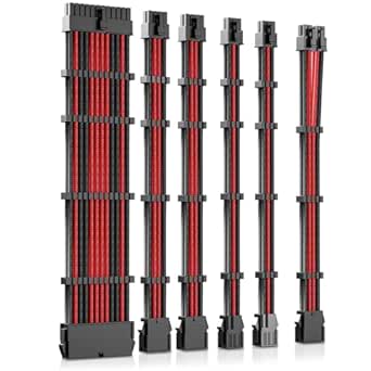 Okinos PSU Cables, Cable Extension PC, 16 AWG PSU Extension Cable Kit ...