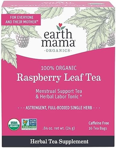 Amazon.com : Earth Mama Organic Raspberry Leaf Tea Bags | Labor Tonic ...