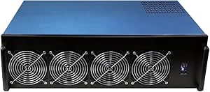 BitcoinMerch.com - Ready-to-Mine 4U Server Rack 8 GPU Mining Frame Rig ...