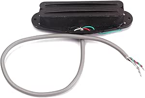 Amazon.com: ibasenice Guitar Pickup 4 Wire Dual Hot Rail Single Coil ...