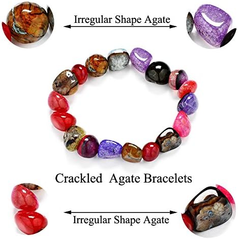 Gshy Damen-Armband aus Achat mit Steinen in natürlichen Farben ...