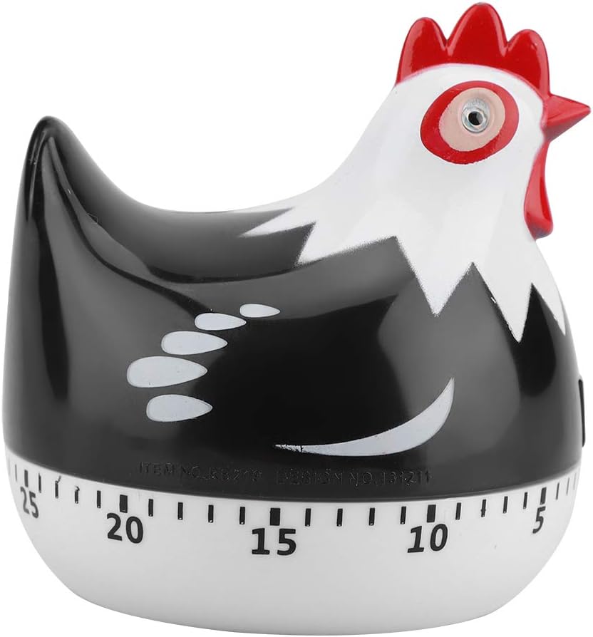 Amazon.com: Joyzan Chicken Cartoon Kitchen Timer, Chick Hen Pattern Baking Countdown Mechanical ...