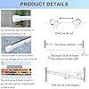 Amazon.com: AIZESI 1pcs Tension Curtain Rod Spring Tension Rod Short ...