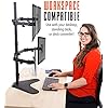 Amazon.com: Stand Steady 4-Monitor Mount | Height-Adjustable Stand with ...