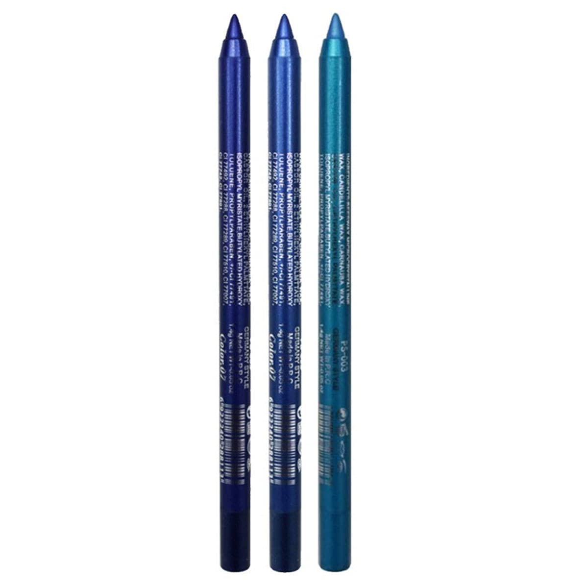 Amazon.com : 3 PCS Blue Eyeliner Pencil for women, Glitter Metallic Eye ...