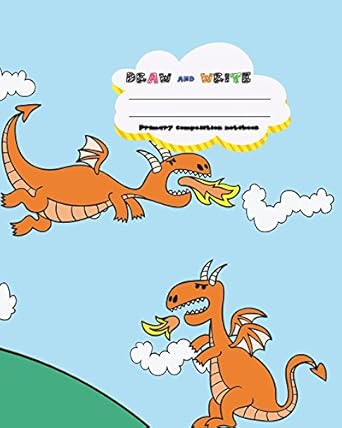 DRAW and WRITE primary composition notebook, 8 x 10 inch 200 page,Cute ...