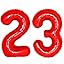 Amazon.com: Giant 40 Inch Red Number 33 Balloon Red 33th Birthday ...