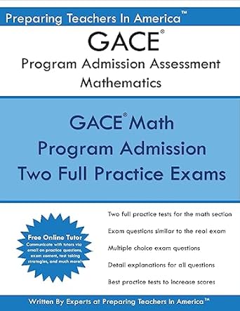 GACE Program Admission Assessment - Mathematics: GACE Math 201 Study ...