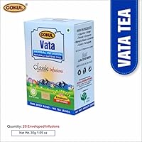 GOKUL Herbal INFUSIONS Combo Pack of VATATEA Pitta Tea KAPHA Tea (20TEA ...