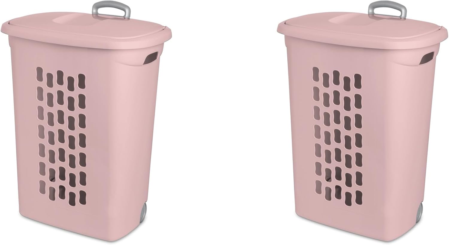 Amazon.com: Classic Laundry Colors, Plastic Laundry Hampers on Wheels ...