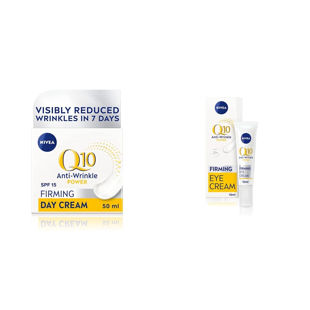 NIVEA Q10 Anti-Wrinkle Power Firming Day Cream SPF 15 (50ml), Anti ...