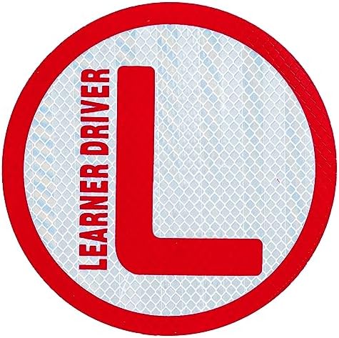 WONDER HUB Learning Sticker for New Driver | L Sign for Car Sticker ...