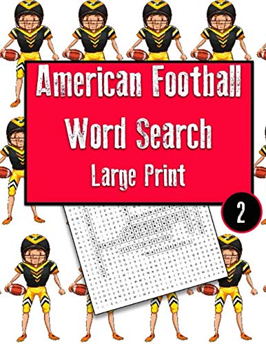 American Football Word Search Volume 2: 50 Large Print Puzzles ...