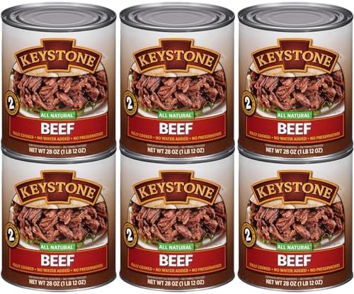 Amazon.com: Keystone Meats All Natural Heat and Serve Canned Beef 28 Oz ...