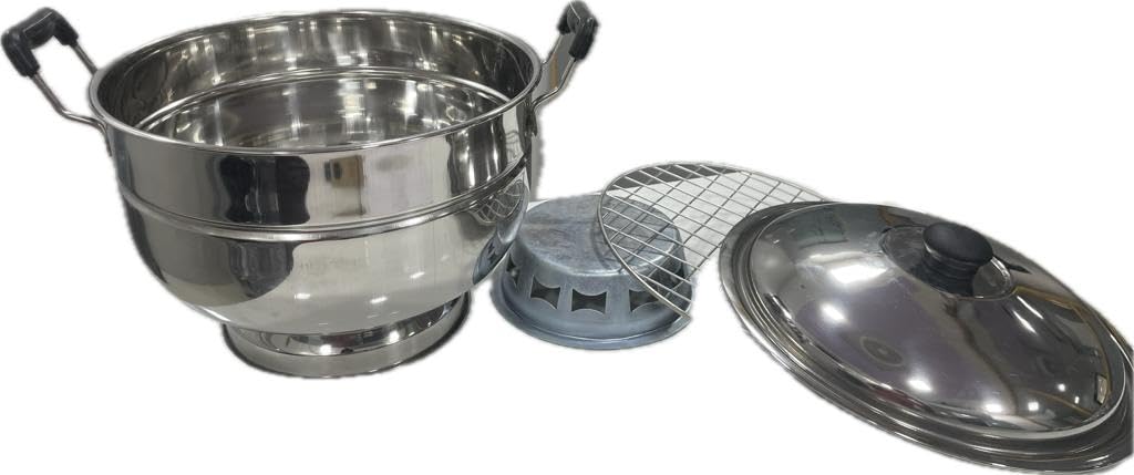 Buy AQUIRIOS Desi Tandoor Steel Bati Maker,Gas Oven,Pizza Maker Multi ...